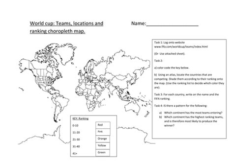 Choropleth Maps By Baker129 Teaching Resources Tes