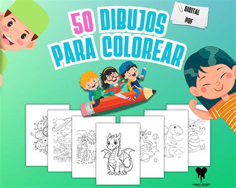 50 Dibujos Infantiles Para Colorear Imprimibles Archivo Pdf Descarga