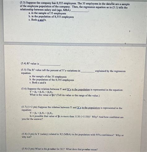 Solved 5 19 2 Points A Database File Includes A Sample Of Chegg Com