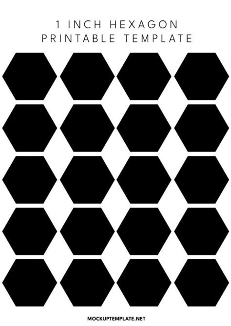 16 Best Free Printable Hexagon Templates Pdf