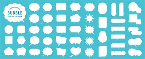 간단한 흰색 말풍선 세트입니다 다양한 변형이 있는 그림 세트 프레임에 대한 스톡 벡터 아트 및 기타 이미지 프레임 상자 토론 Istock