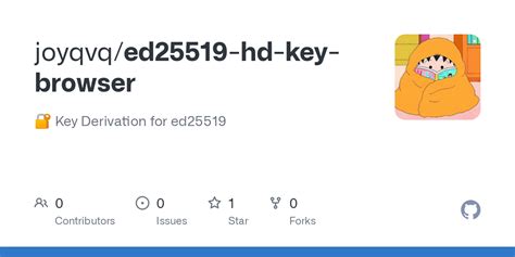 github joyqvq ed25519 hd key browser 🔐 key derivation for ed25519