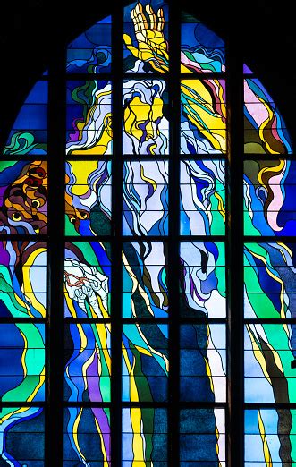 아르누보 스테인드 글라스 창 크 라 코 프 폴란드에 프란체스코 교회에 세부 사항 0명에 대한 스톡 사진 및 기타 이미지 0명 건축 교회 Istock