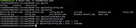 Misp Server Configuration Resets If Container Stop And Restart · Issue