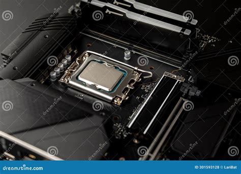 Central Processor Installed On Motherboard For Tech Enthusiasts System Builders And