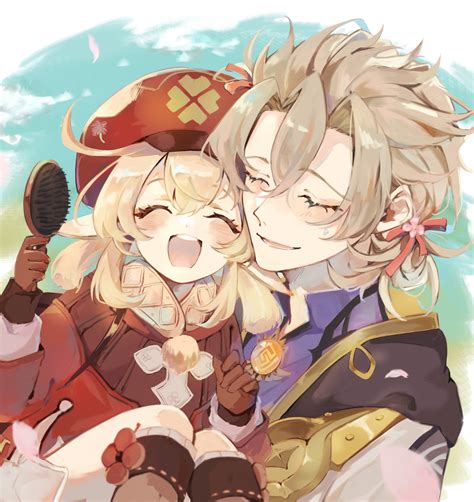 Klee And Albedo Genshin Impact Drawn By K Danbooru