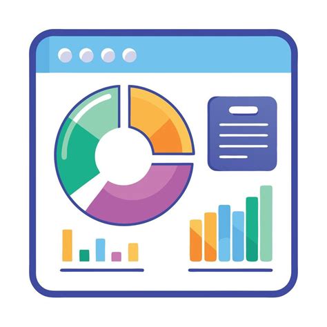 Modern Analytics Dashboard Icon With Pie Chart And Graph 57961612 Vector Art At Vecteezy