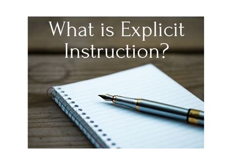 What Is Explicit Instruction Special Education Resource Project