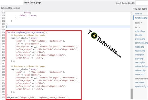 How To Show Different Sidebars For Post And Page Wordpress