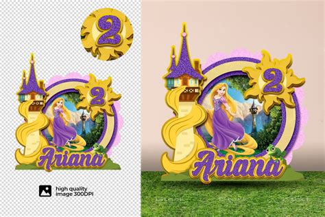 Rapunzel Personalized Rapunzel Custom Rapunzel Themed Cake Topper