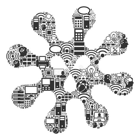 Virus Composition Icon For Bigdata And Computing Stock Vector Illustration Of Goad Bacteria