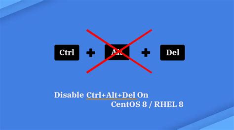 How To Disable Ctrl Alt Del On Centos 8 Rhel 8 Itzgeek