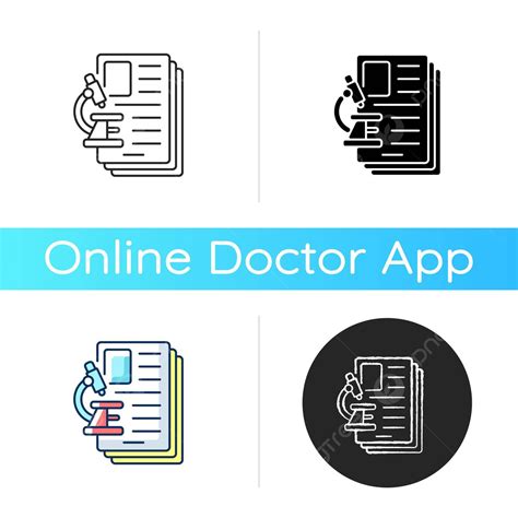 Diagnostic Test Icon Disease Linear Clinical Vector Disease Linear Clinical Png And Vector