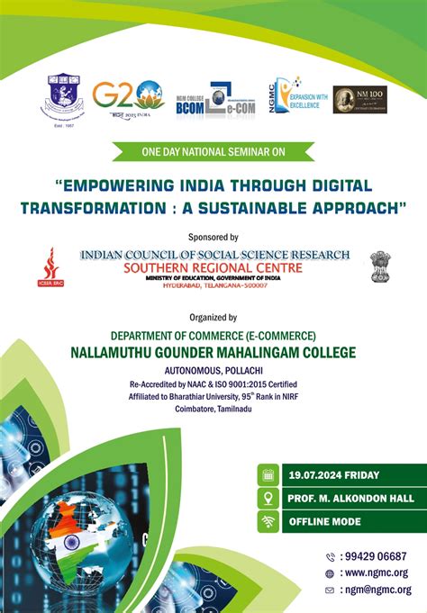 Empowering India Through Digital Transformation A Sustainable Approach Ngm College Pollachi