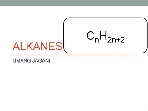 Alkanes Ppt