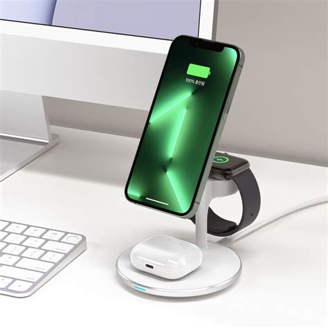 초텍 초텍 3in1 아이폰 14 13 맥세이프 고속 무선충전기 애플워치 에어팟 T586 F 위시버킷