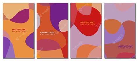 Premium Vector Abstract Wavy Set Background Abstract Background