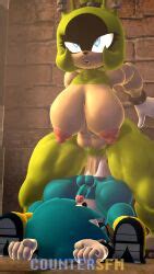 Rule Babe Girls D Animated Big Breasts Blizzard Entertainment Blue Skin Bouncing Breasts