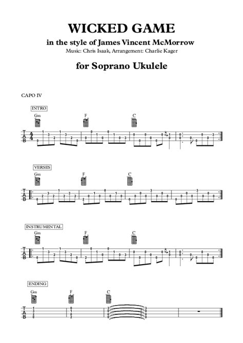 Top Free Ukulele Fingerpicking Tabs