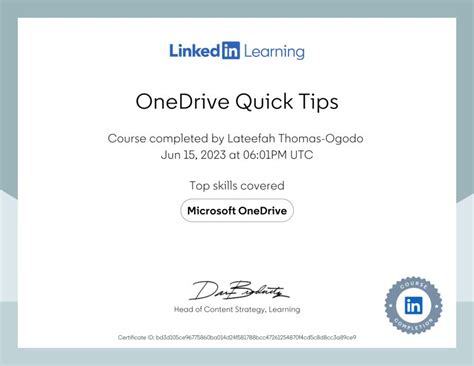 Lateefah Thomas Ogodo On Linkedin Certificate Of Completion
