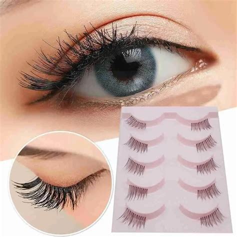1 박스 미니 하프 코너 3d 밍크 헤어 가짜 속눈썹 길게하는 검은 색 속눈썹 무성한 눈 극적인 끝 속눈썹 자연 Fals A1y2 Aliexpress