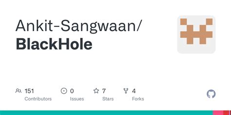Github Ankit Sangwaanblackhole