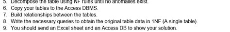 Solved Normalization Question 15 Normalize The Below