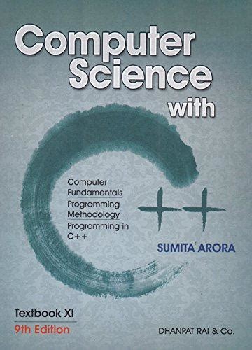 Computer Science With C For Class Xi By Sumita Arora Good 2017