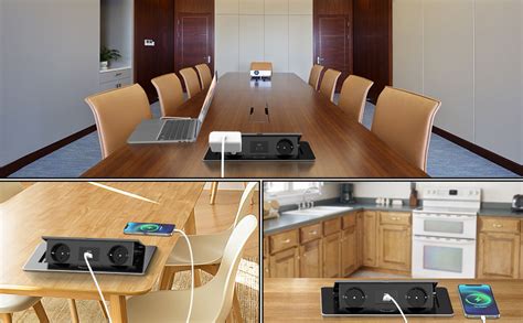 Multiprise Electrique Usb C Pd20w Aluminium Prise Encastrable Plan De