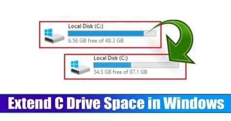 How To Extend C Drive Space System Partition In Windows 10