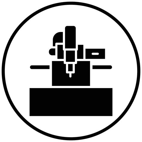 Cnc Machine Icon Style 9484449 Vector Art At Vecteezy