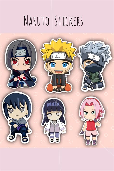 Naruto Sticker Chibi Naruto Characters Cute Stickers Cute Easy Drawings