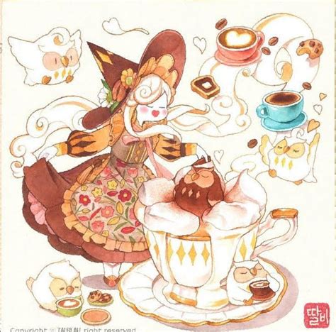 Mỹ Thực🍩🥪에 있는 핀 일본 만화 마녀 일러스트레이션