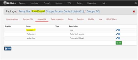 Squidguard And Loopback Questions Netgate Forum