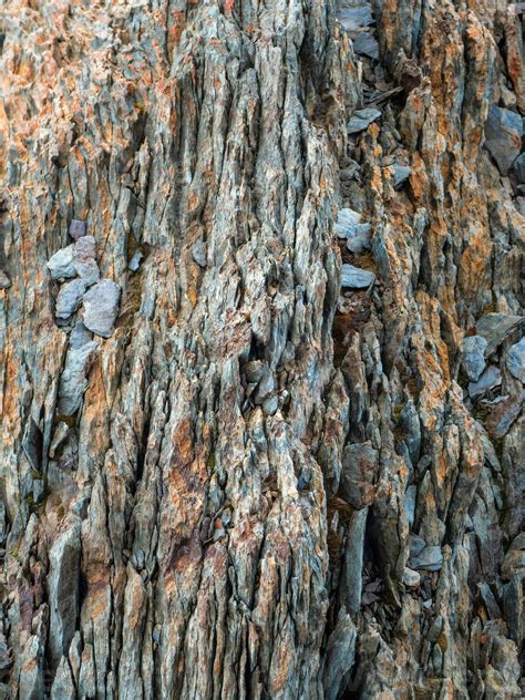 Textura De Montañas Cruzar Sección De Rocas Geológico Vertical Capas