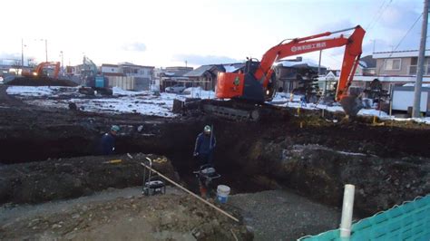 掘削作業の始まり株式会社 和田工務店