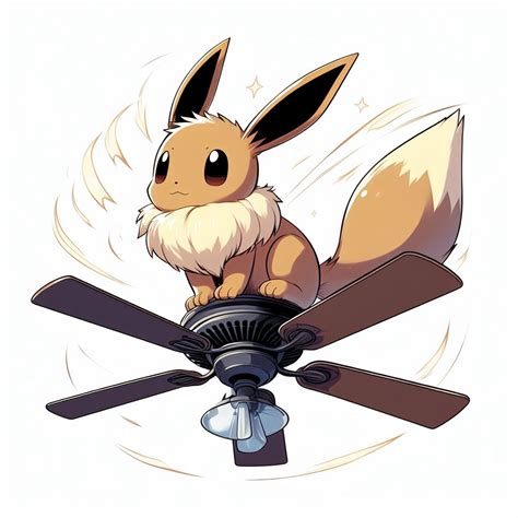 Ai Eevee On A Ceiling Fan By Bigstrongbear89 On Deviantart
