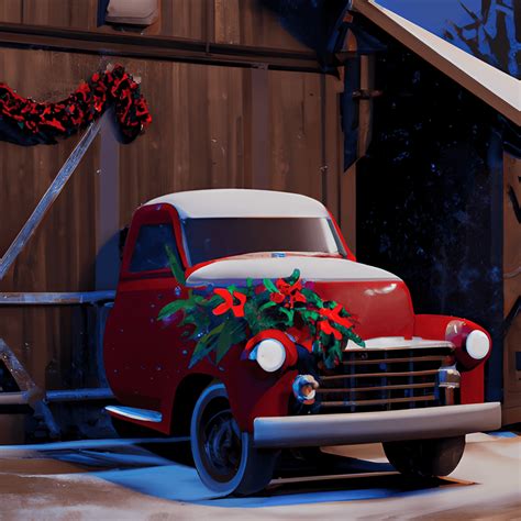Christmas Scene With Flawless Realistic Rendering And Centered Portrait · Creative Fabrica