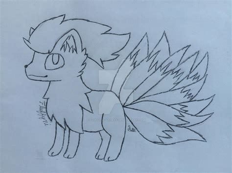 Chibi Ninetales By Fluffyni Galaxy On Deviantart