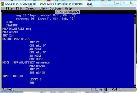 汇编语言程序设计实验四wx653d032b10672的技术博客51cto博客