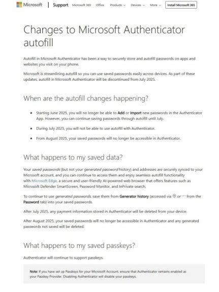 Convenient Microsoft Authenticator Autofill Feature Set For Early Retirement By August 2025