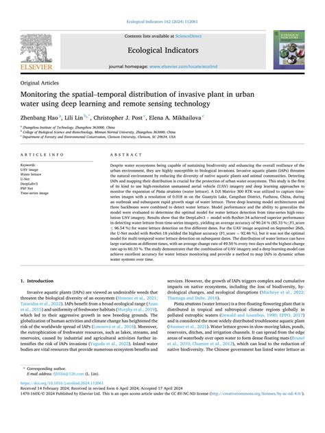 Pdf Monitoring The Spatial Temporal Distribution Of Invasive Plant In