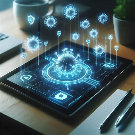 3d Laptop Icon With Holographic Ai Qa And Testing Elements Modern Workspace Scene With Glowing