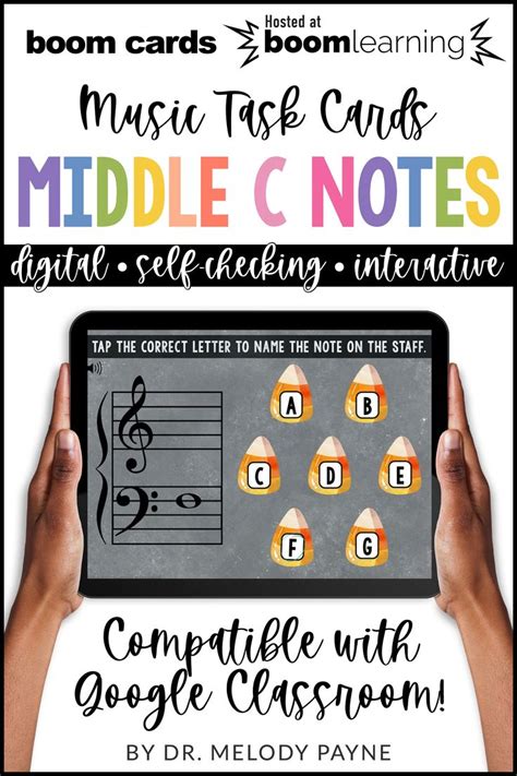 Halloween Music Boom™ Cards Beginning Piano Lessons Middle C Position