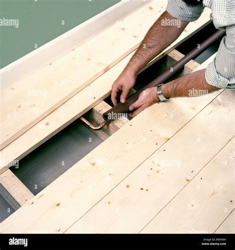 Central Heating Installation Stock Photo Alamy