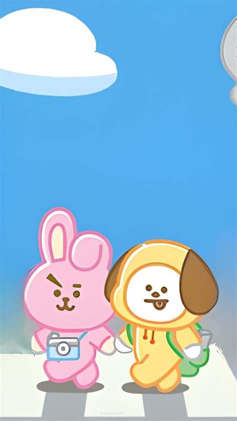 Pin By Rayssa On Jikook Bts Happy Birthday Bt21 Wallpaper Kookie