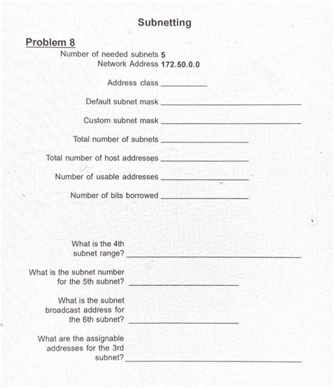 Solved Subnetting Problem 8 Number Of Needed Subnets 5