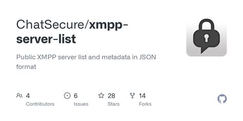 Github Chatsecure Xmpp Server List Public Xmpp Server List And