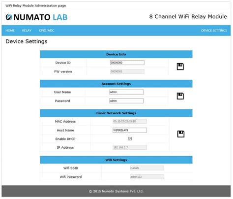 8 Channel WiFi Relay Module Numato Lab Help Center