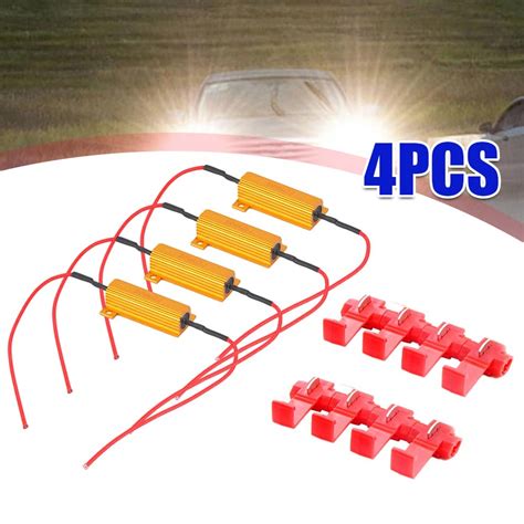 4pcs Set 50w 6ohm Load Resistor Decoder For Car Turn Signal Lamp Led Bulb Shopee Philippines